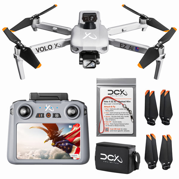 Volo X EZ AI Camera Drone from DCX Unlimited – DCX Unlimited Inc