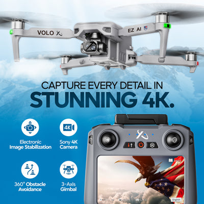Volo X EZ AI Camera Drone from DCX Unlimited – DCX Unlimited Inc